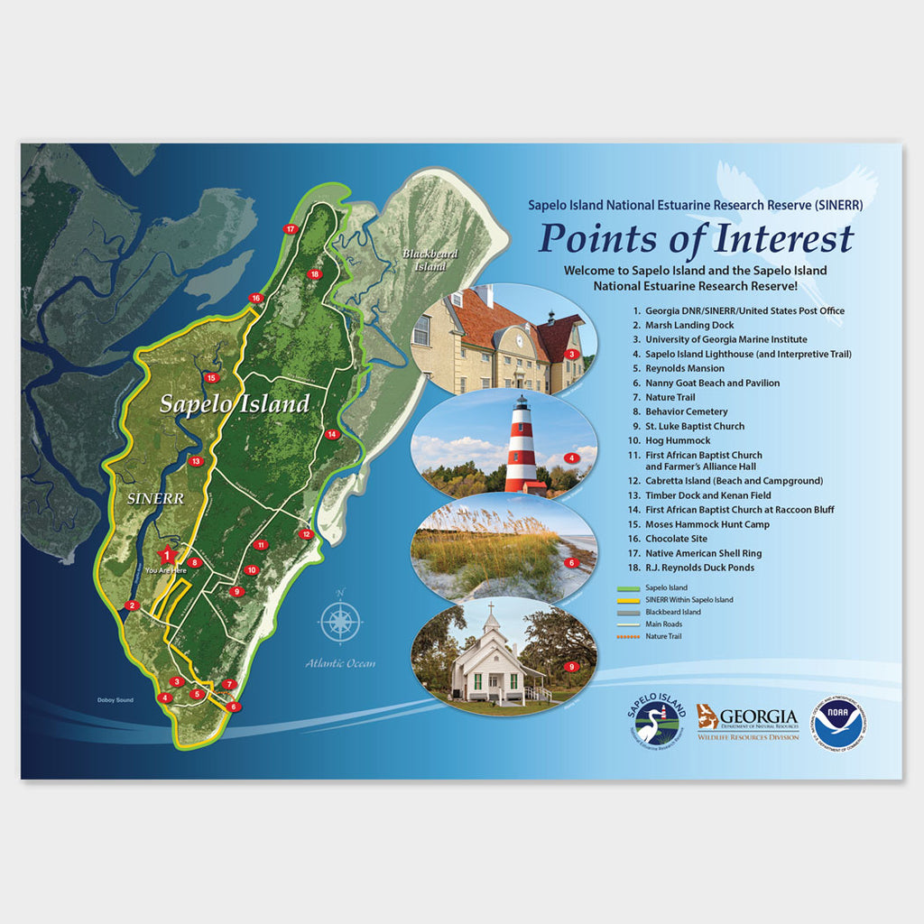 Sapelo Island Points of Interest Display – drawnbydawn