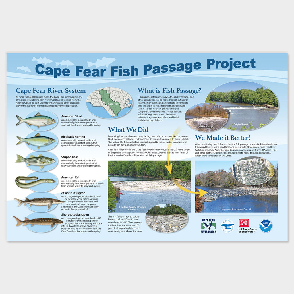 "Cape Fear Fish Passage" Sign -- NOAA Fisheries – drawnbydawn
